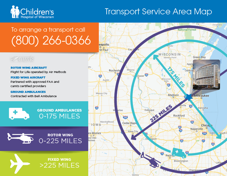 Coverage area | Children's Wisconsin